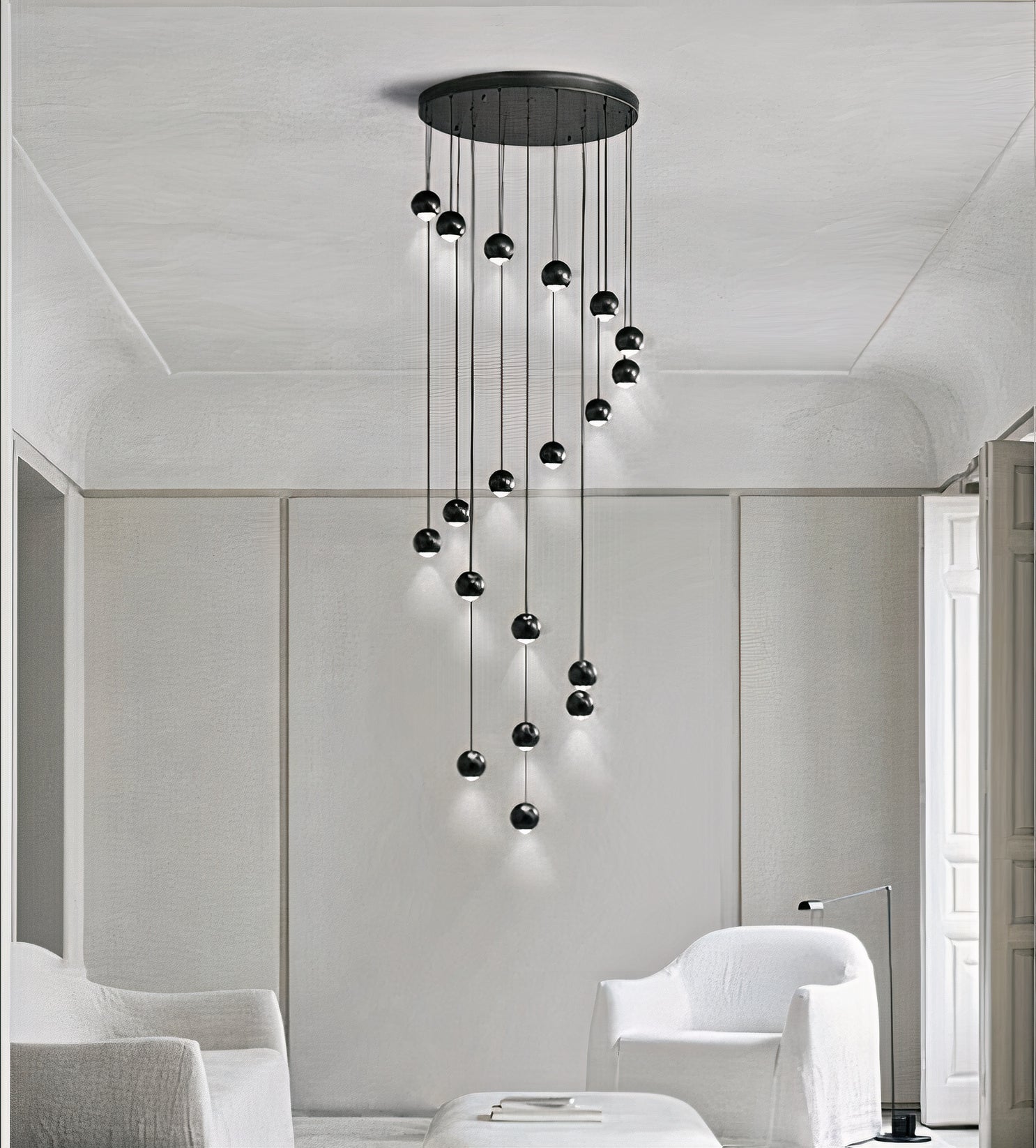 APEX Moderne LED Duplex Halverlichting Wenteltrap Hanglamp