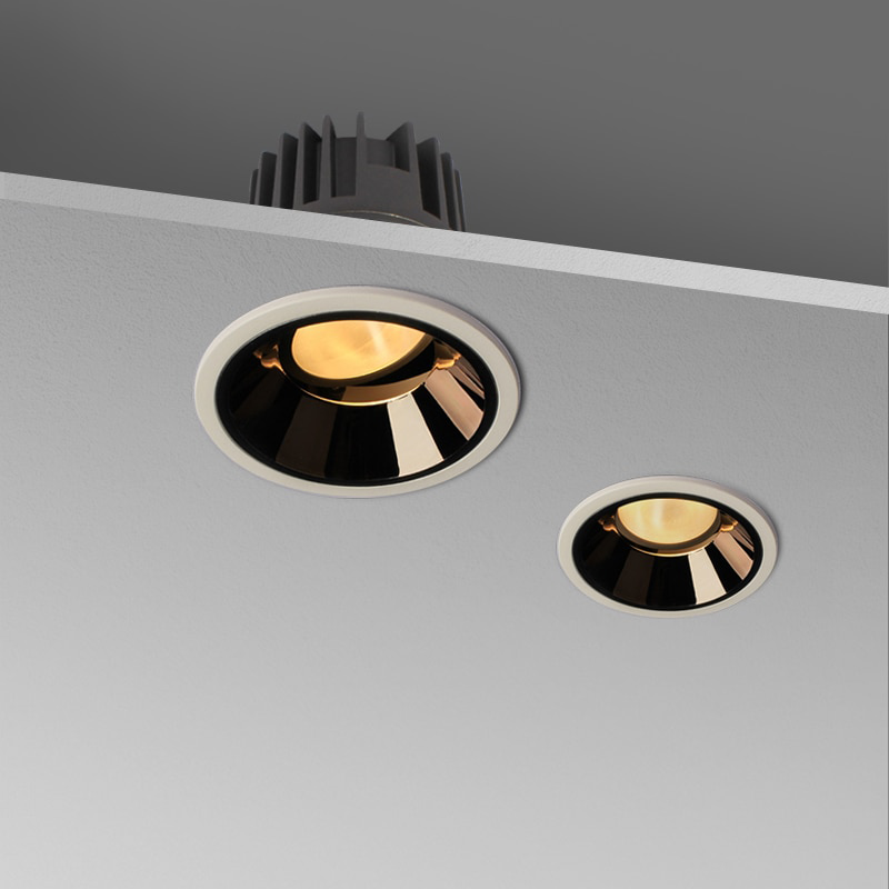 AiS Ronde Zwarte Inbouw LED Downlight uitsparing 7.5CM Ingebouwde LED